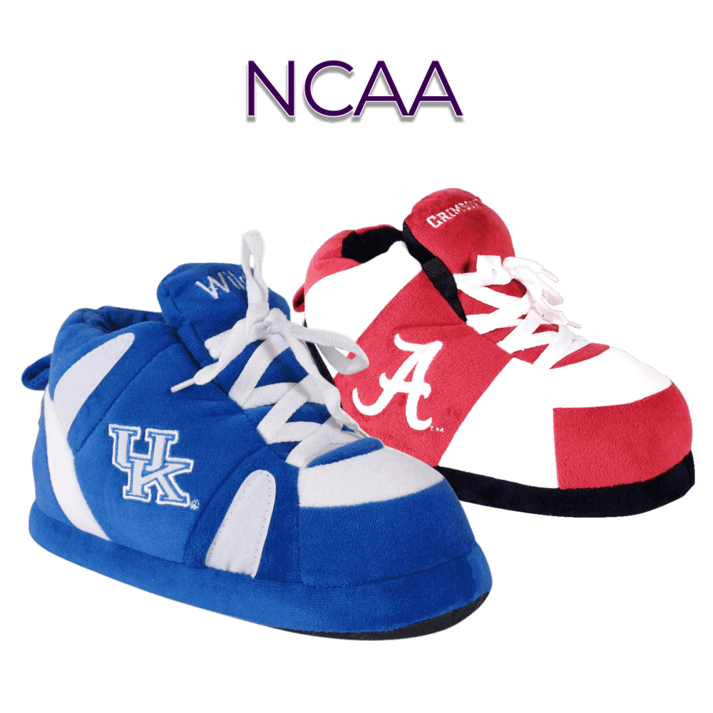 NCAA College Slippers, College Logo Slippers – HappyFeet Slippers