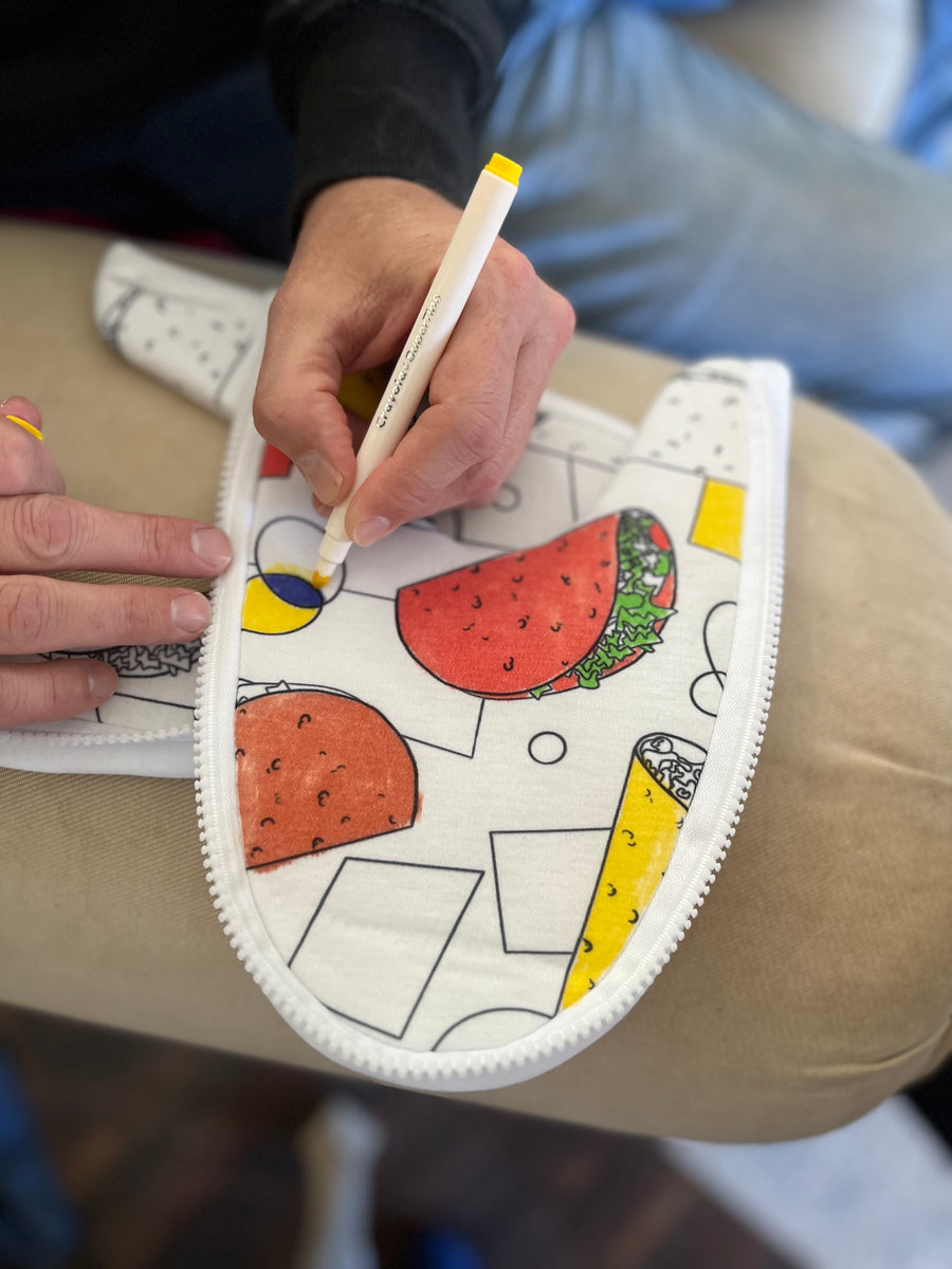 U-Color Taco Printed Zlipperz – HappyFeet Slippers