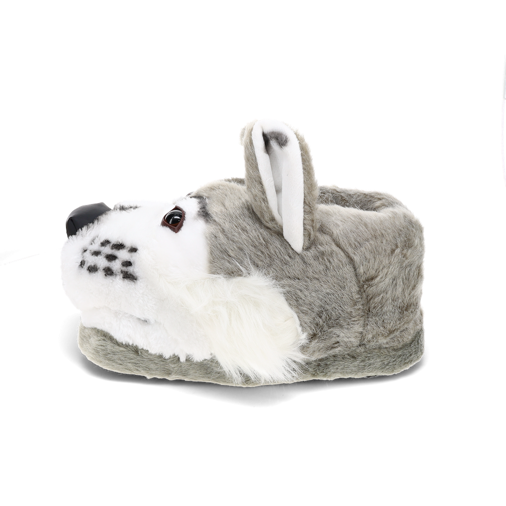 Gray Wolf Slippers – HappyFeet Slippers