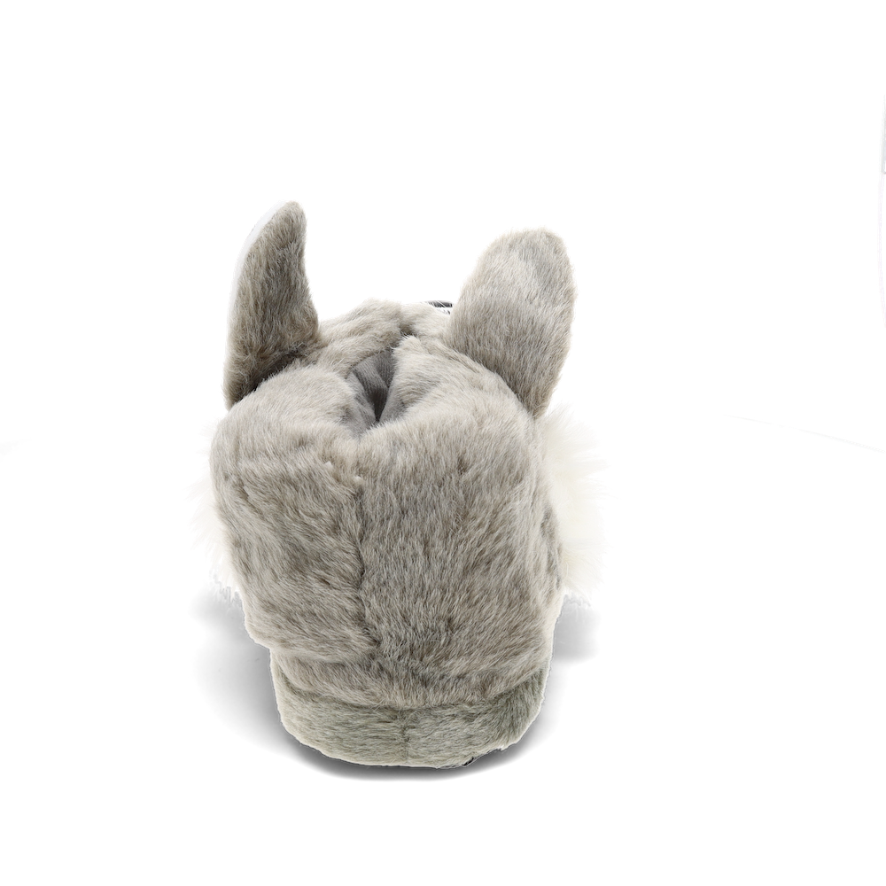 Gray Wolf Slippers – HappyFeet Slippers
